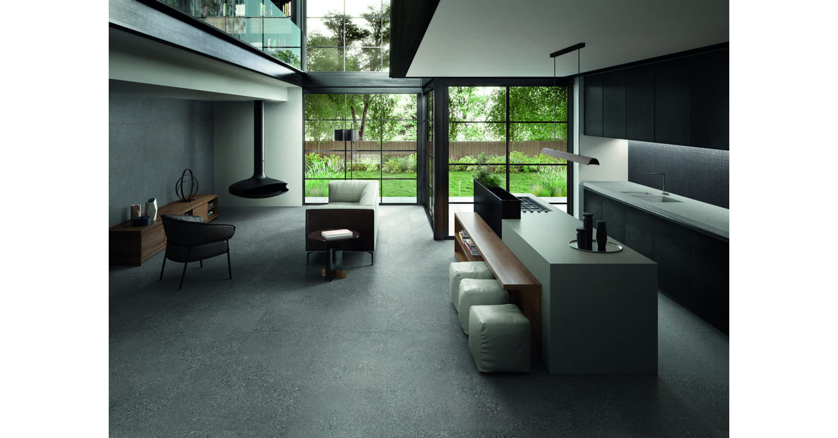 Ergon Grainstone Rough Grain Dark 30×60 nat. rett. beltéri és kültéri ...